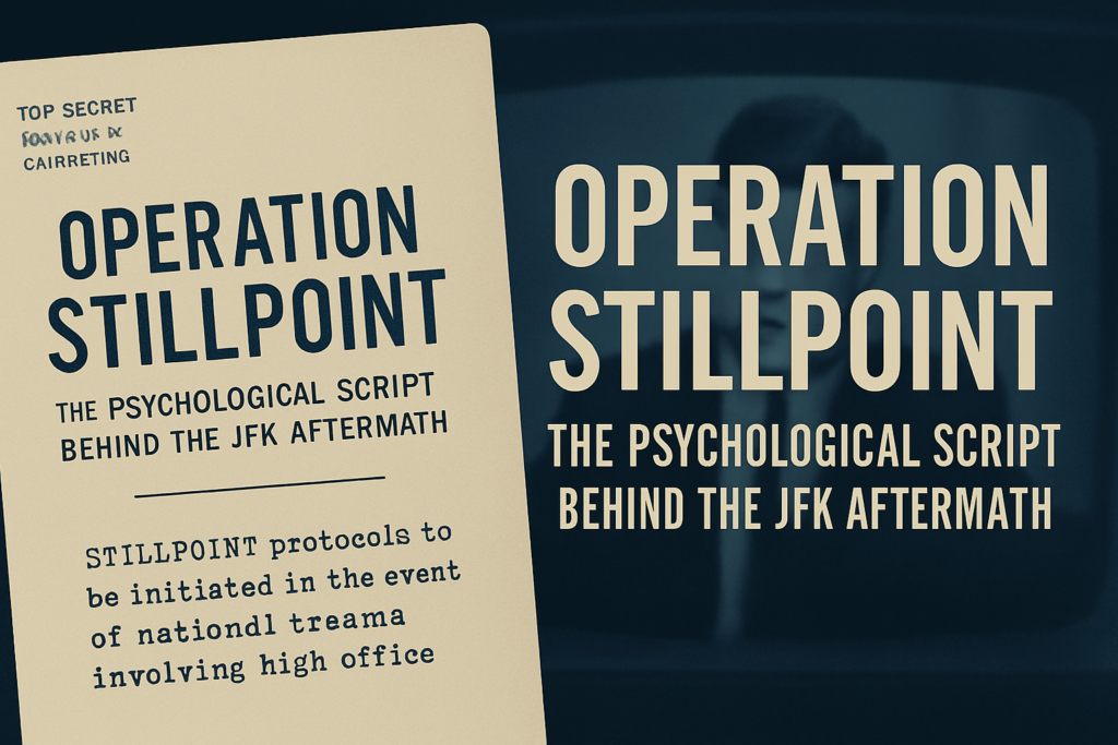 Operation STILLPOINT: The Script Behind the JFK Aftermath